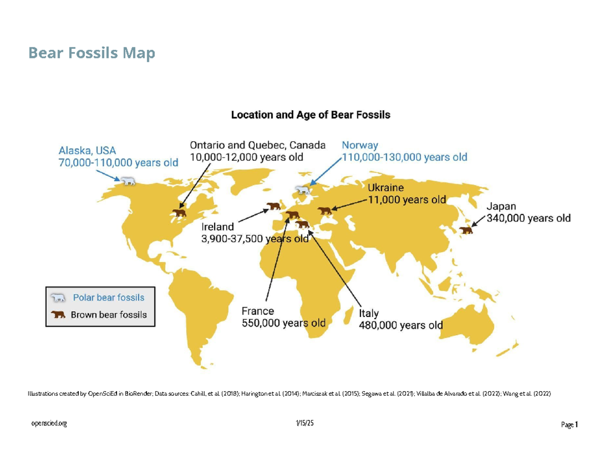 B.5 Lesson 4 Reference Bear Fossils Map - S-111B - Bear Fossils Map ...