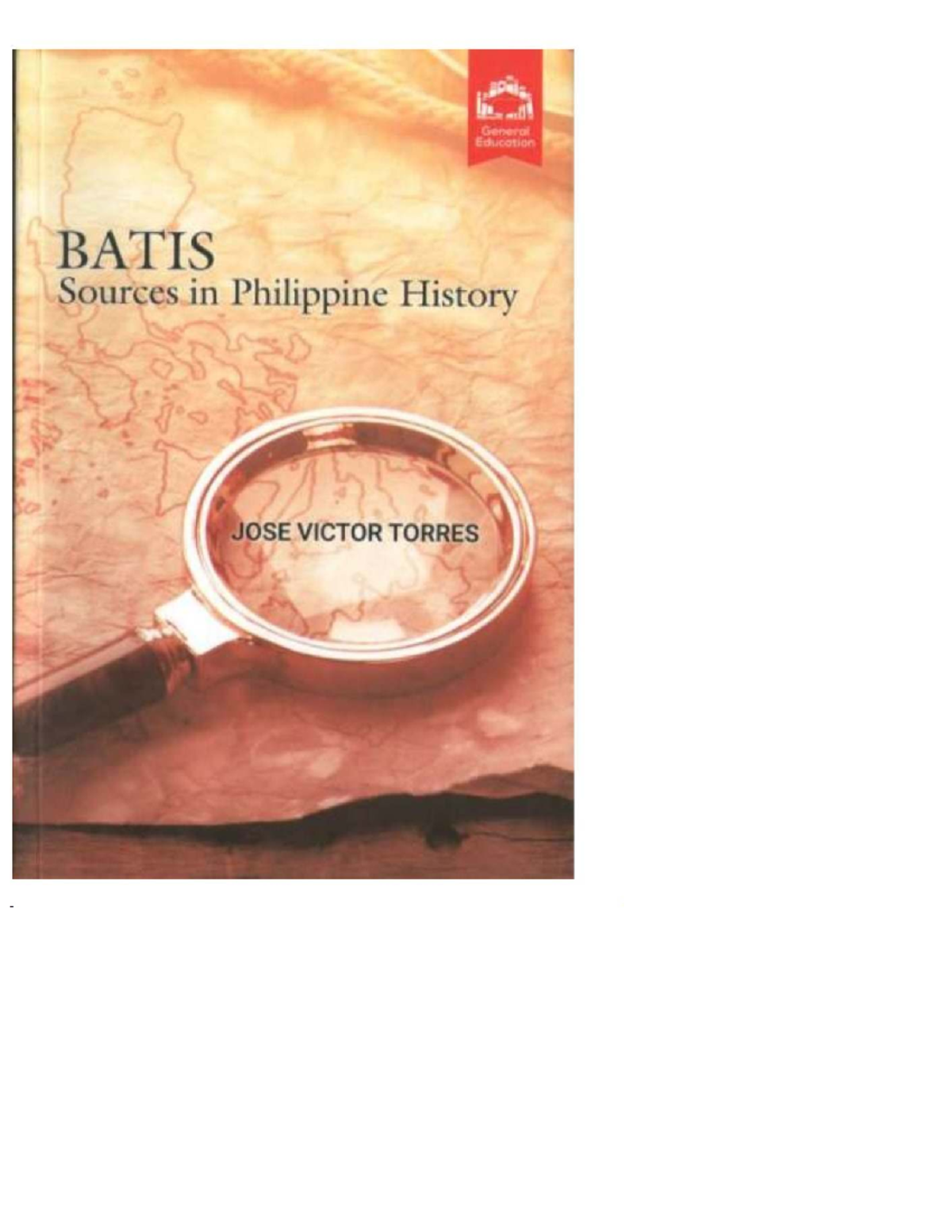 General Education: BATIS Sources in Philippine History (GE 101) - Studocu