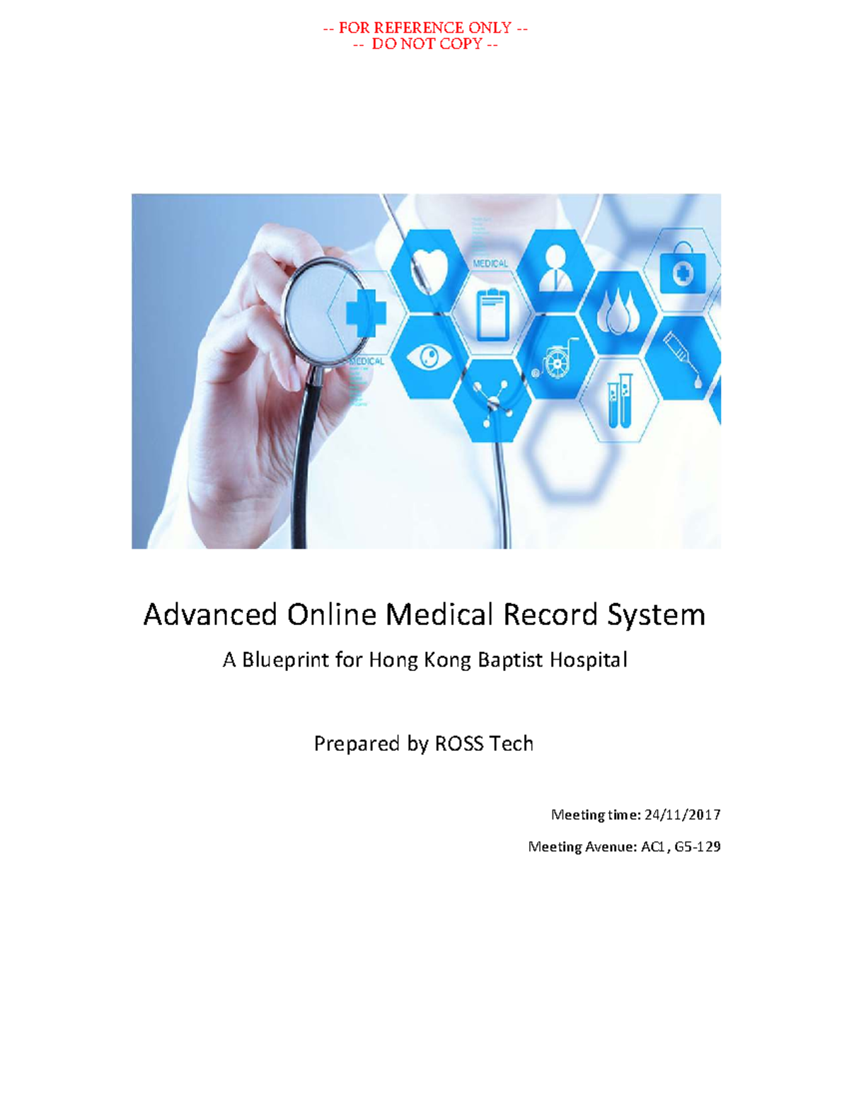 Advanced Online Medical Record System Blueprint for HK Baptist Hospital ...