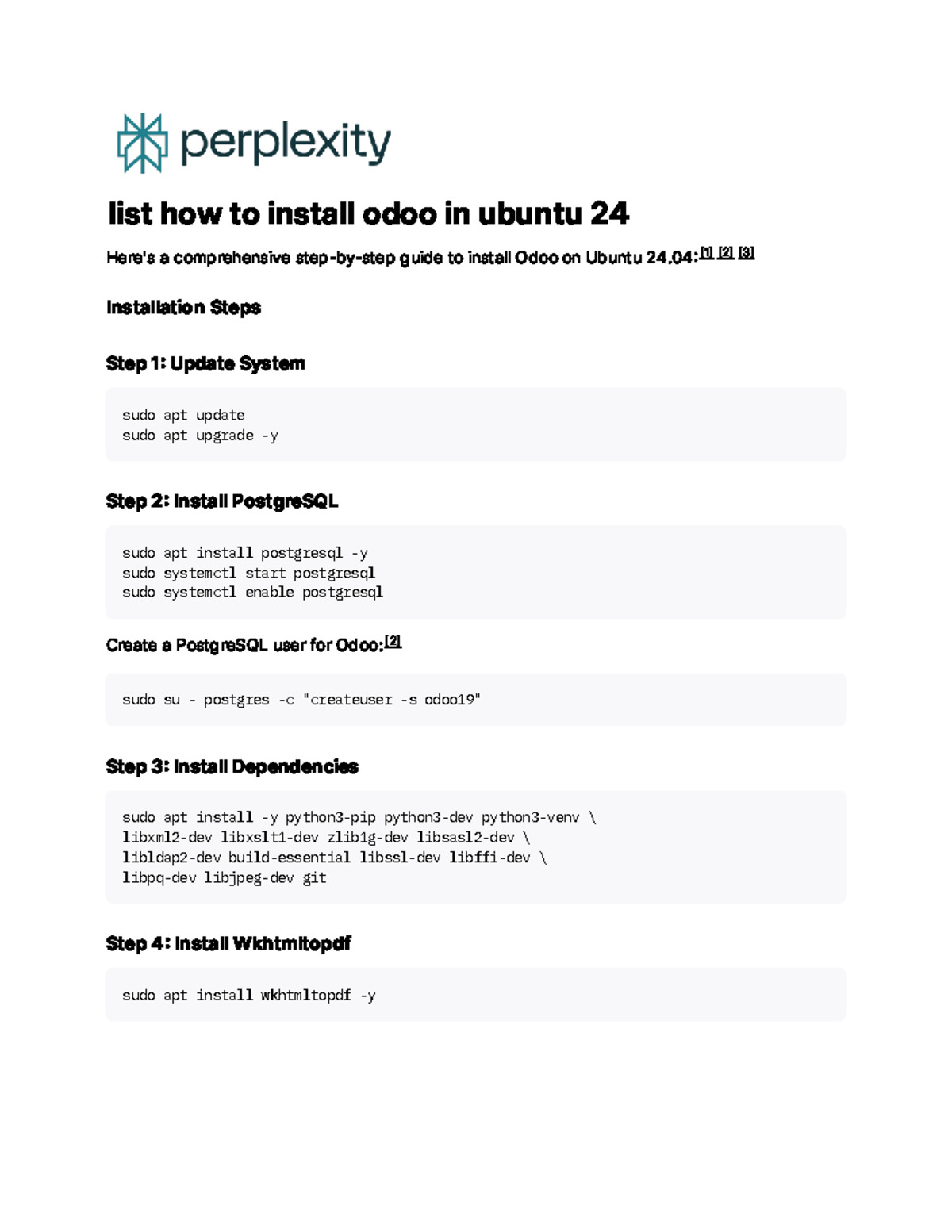 Odoo Installation Guide on Ubuntu 24.04: Step-by-Step Instructions ...