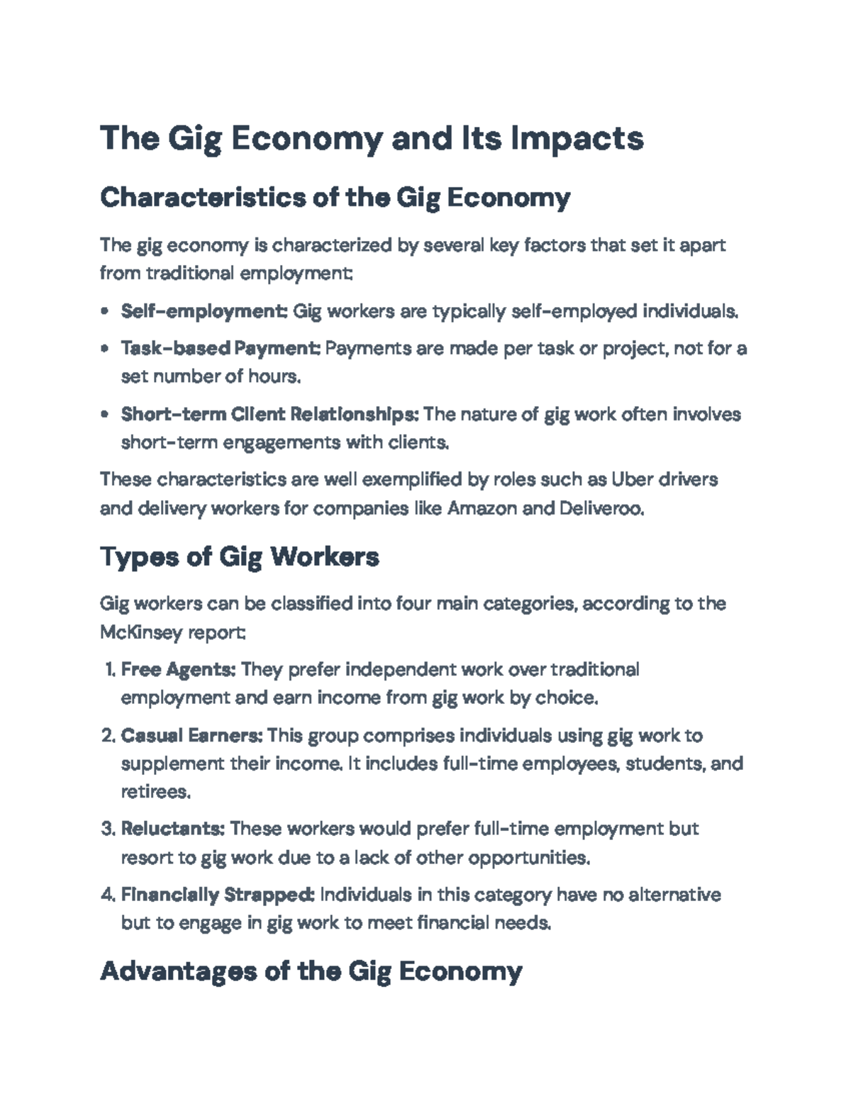 The Gig Economy: Impacts, Challenges, and Adaptations in Work Patterns ...