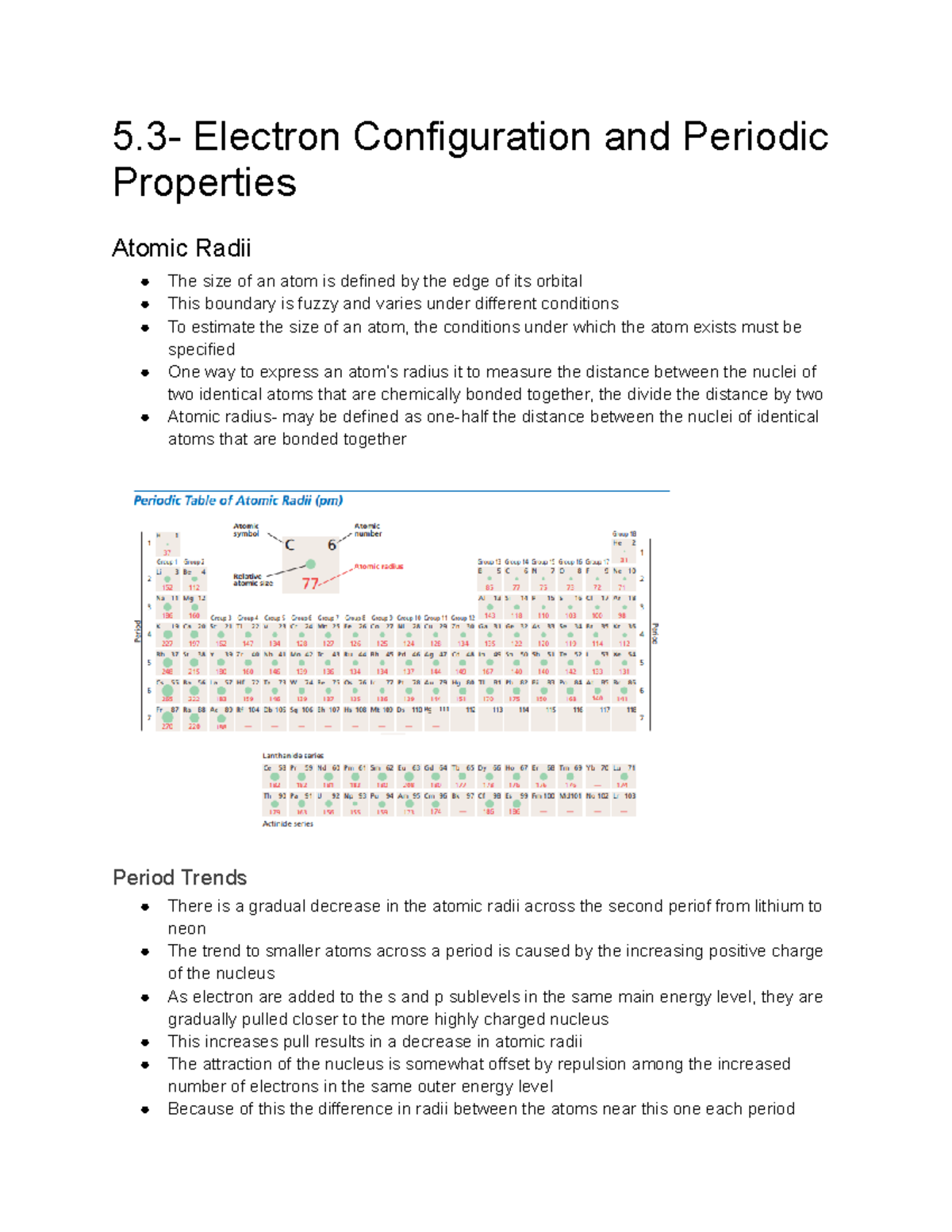 5.3- Electron Configuration and Periodic Properties - 5- Electron ...