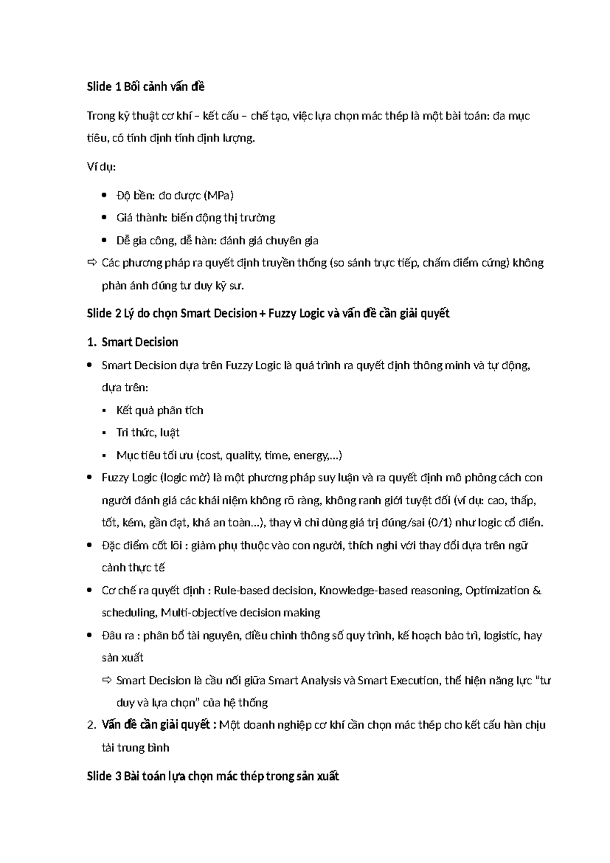 Thuyết Trình Về Fuzzy Logic Trong Lựa Chọn Mác Thép - Kỹ Thuật Cơ Khí ...