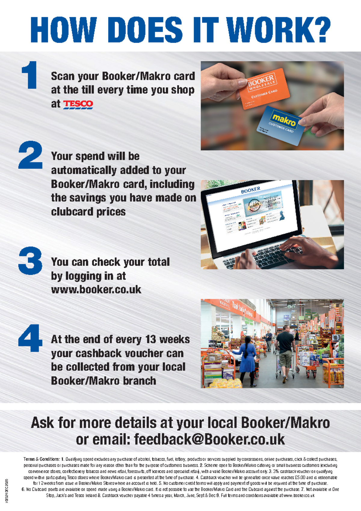 How to Use Your Booker/Makro Card at Tesco: Cashback Guide - Studocu