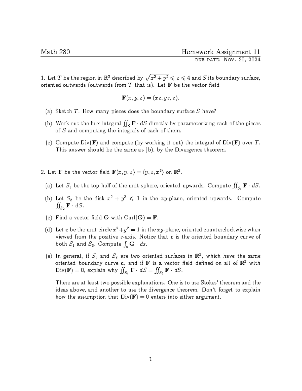 Hmwk11 - Full solutions to homework 11 math 280 - Math 280 Homework Assignment 11 due date: Nov ...