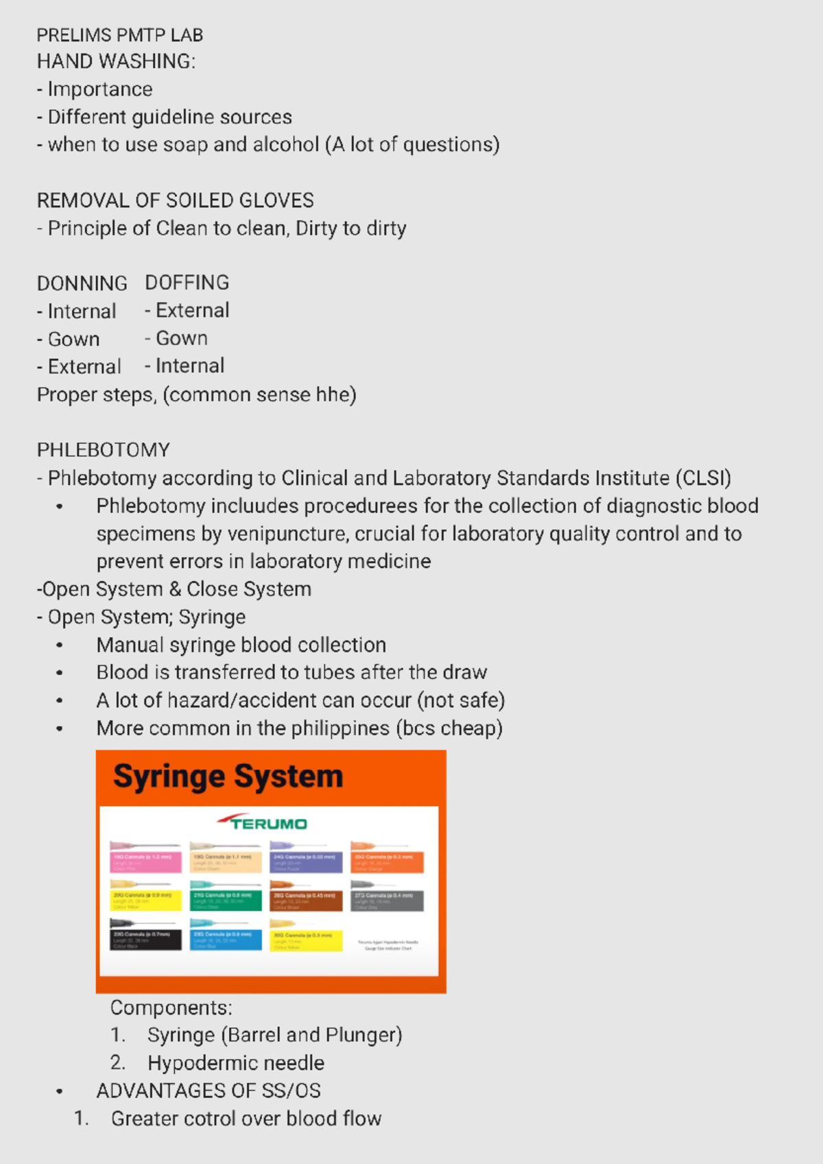 PMTP2 Laboratory - PMTP 2 REVIEWER - PRELIMS PMTP LAB HAND WASHING: Importance Different ...