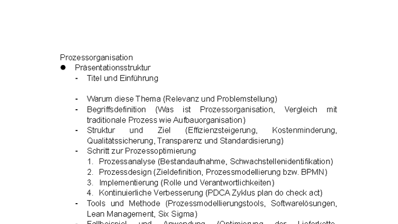 AOR Prozessorganisation: Struktur, Optimierung und Herausforderungen ...