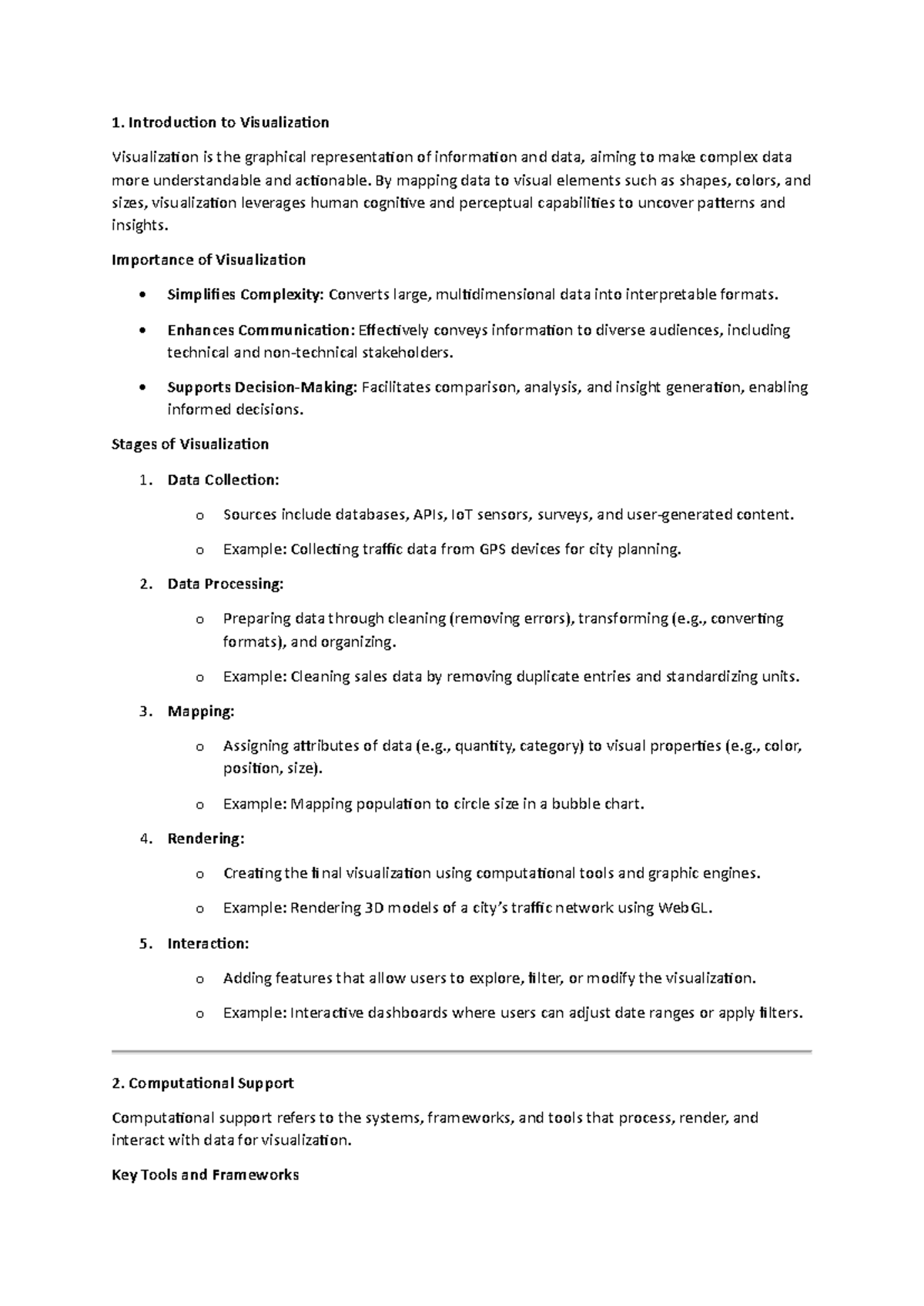 Visualization Concepts and Techniques - DAV 101 Notes - Studocu