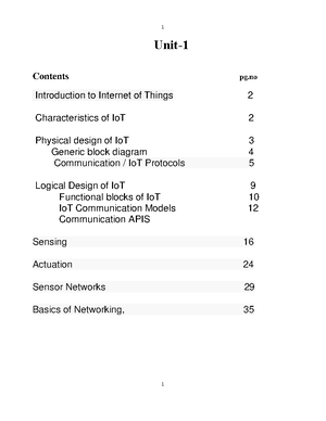 IOT Architectures AND Protocols - BR22 B ECE Syllabus SIIET IOT ...
