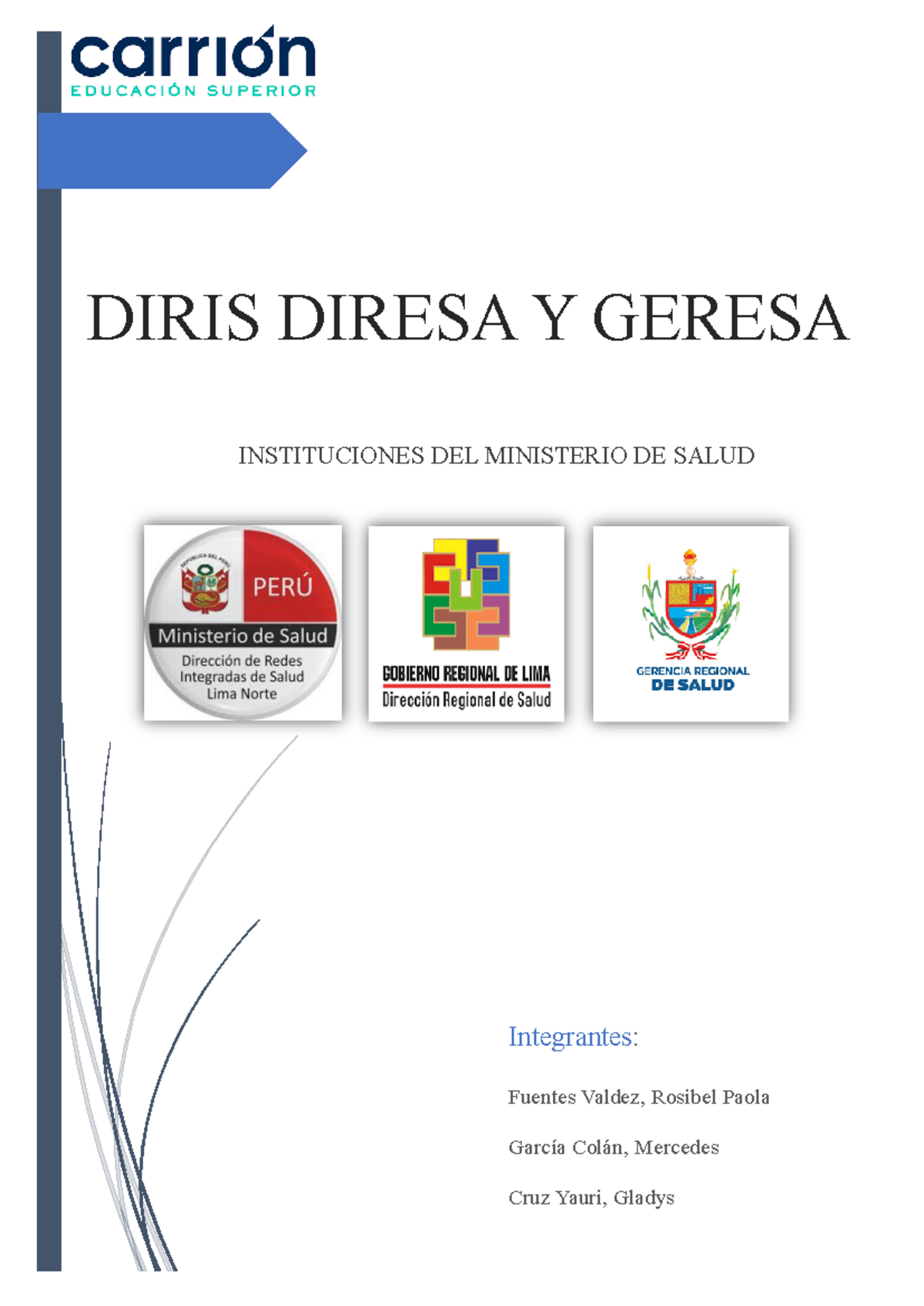DIRIS, DIRESA Y GERESA: Estructura y Funciones del Ministerio de Salud ...