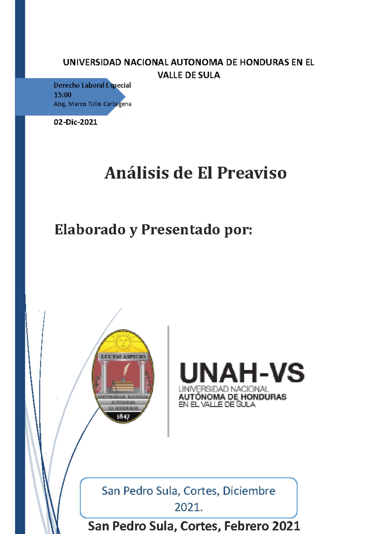 Analisis Preaviso sobre como se debe realizar y como se calcula ...