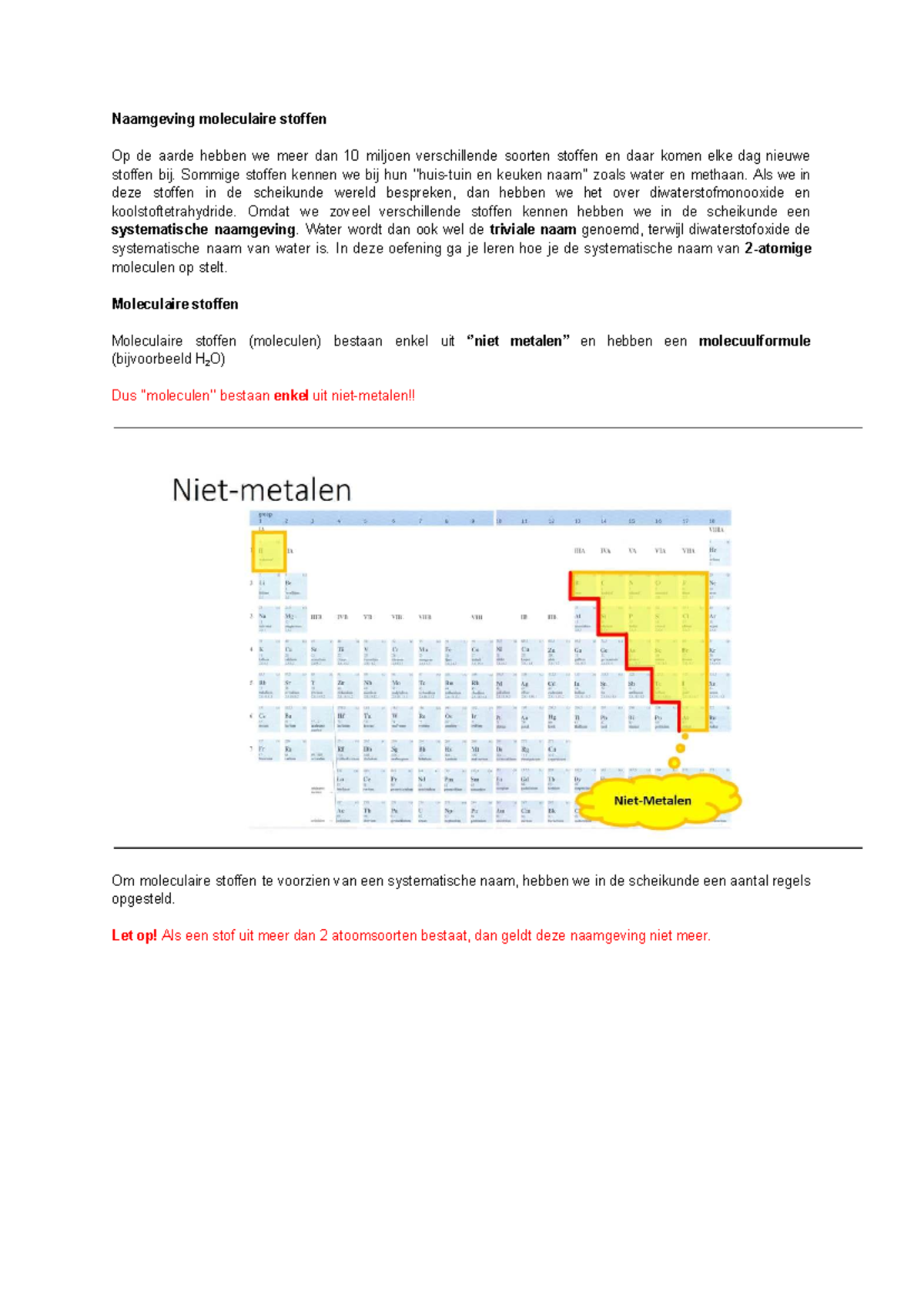 Naamgeving van Moleculaire Stoffen in de Scheikunde: Een Inleiding ...