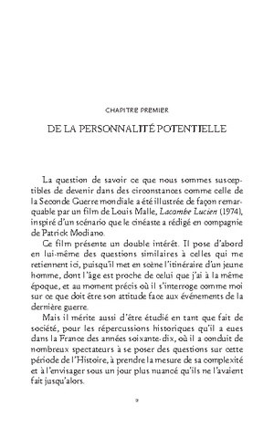 [Solved] En se basant sur les 6 premiers chapitres explique le choix ...