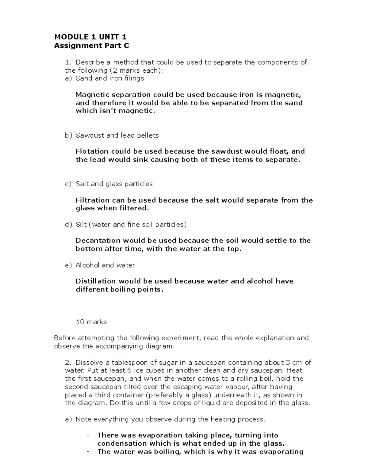 Module 1 Unit 1 Assignment C - MODULE 1 UNIT 1 Assignment Part C ...