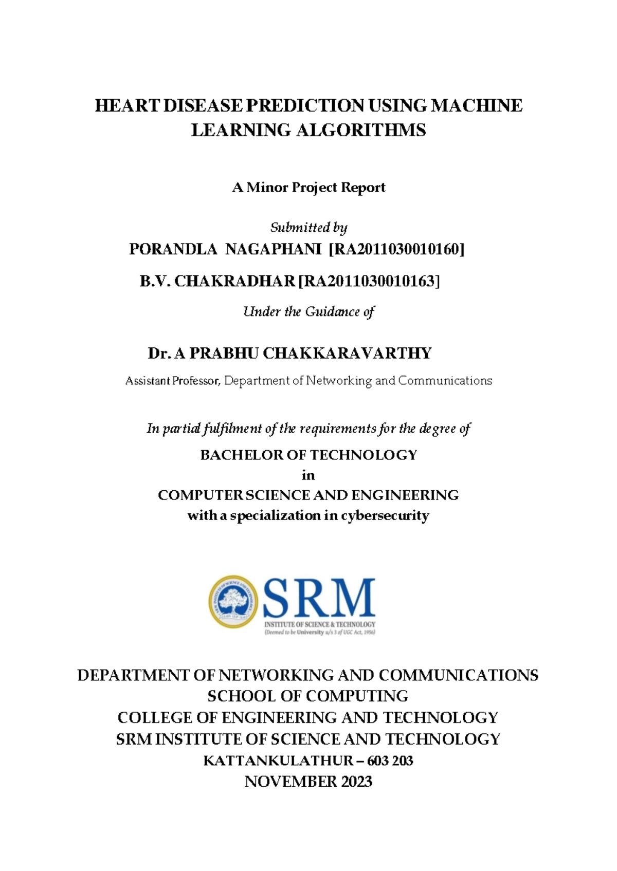 B.Tech Project Report on Earthquake Prediction Using ML Techniques ...
