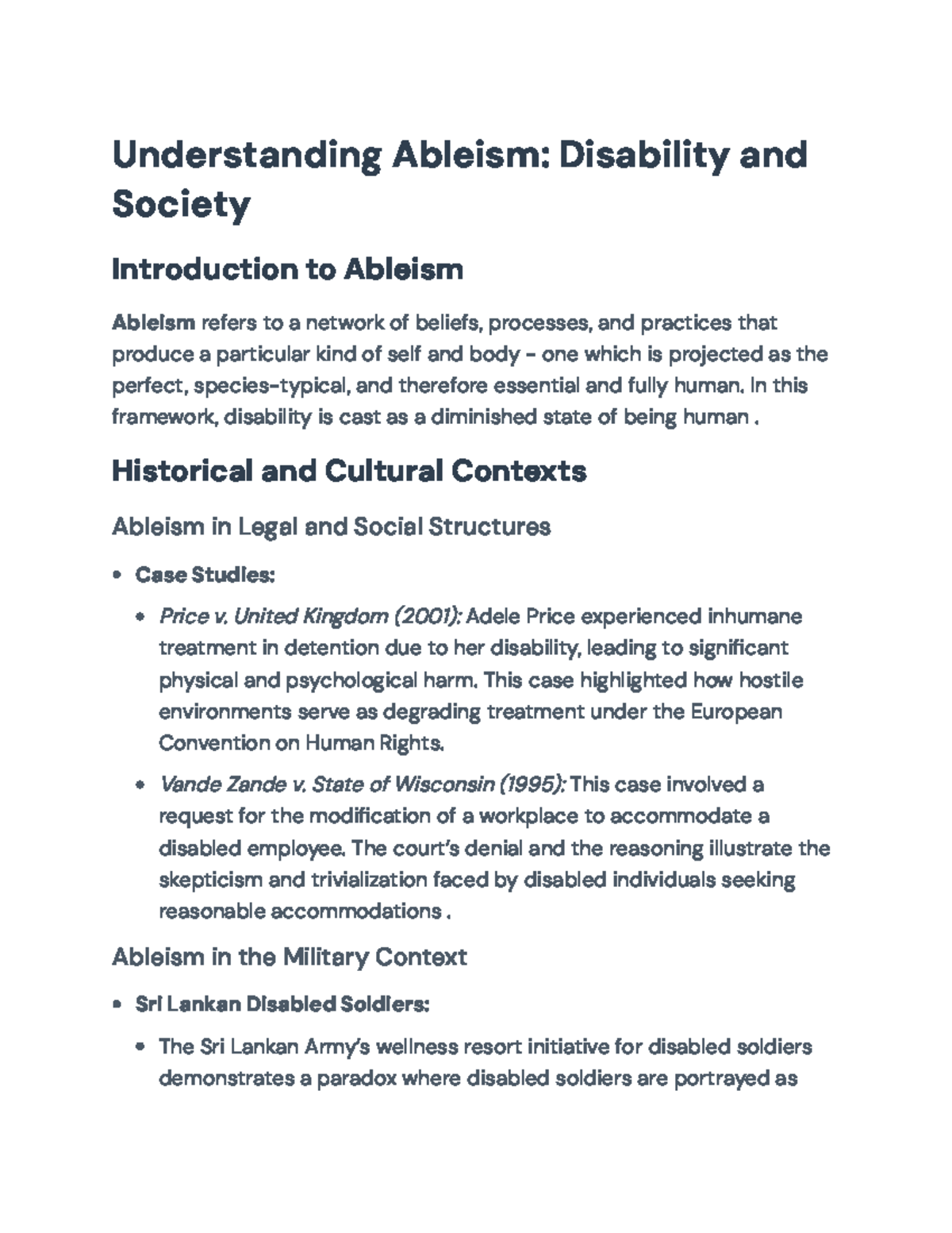 Understanding Ableism: Insights into Disability and Society ...