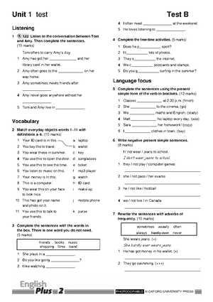 480831093 All About Us 5 Unit 3 y 4 - Name ______________________________________ All About Us 5 ...