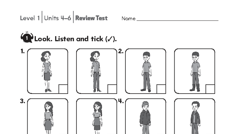 Big English Level 1 Units 4-6 Review Test - Studocu