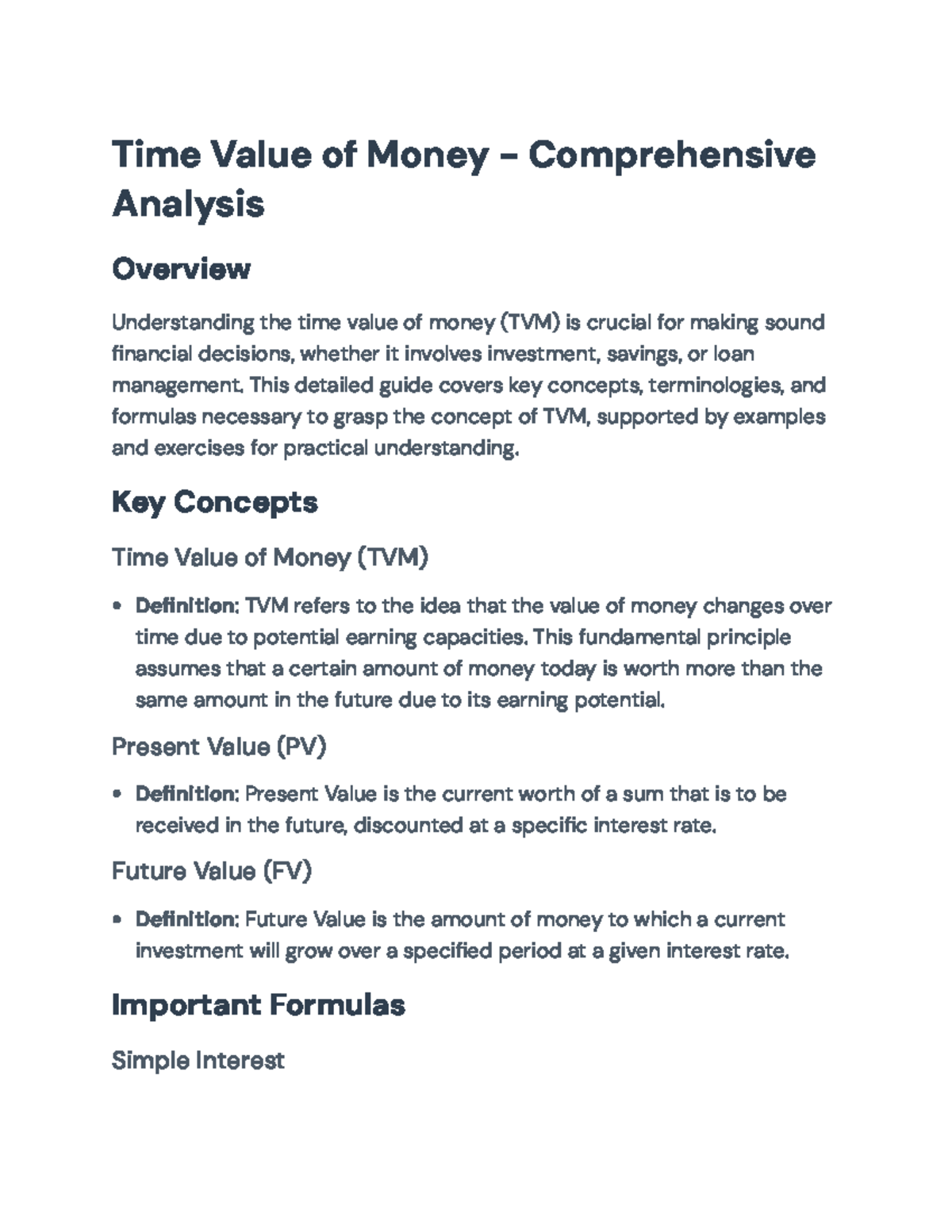 Time Value of Money (TVM) - Comprehensive Guide with Examples - Time ...