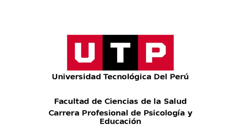 Caratula UTP - Universidad Tecnológica Del Perú Facultad de Ciencias de ...