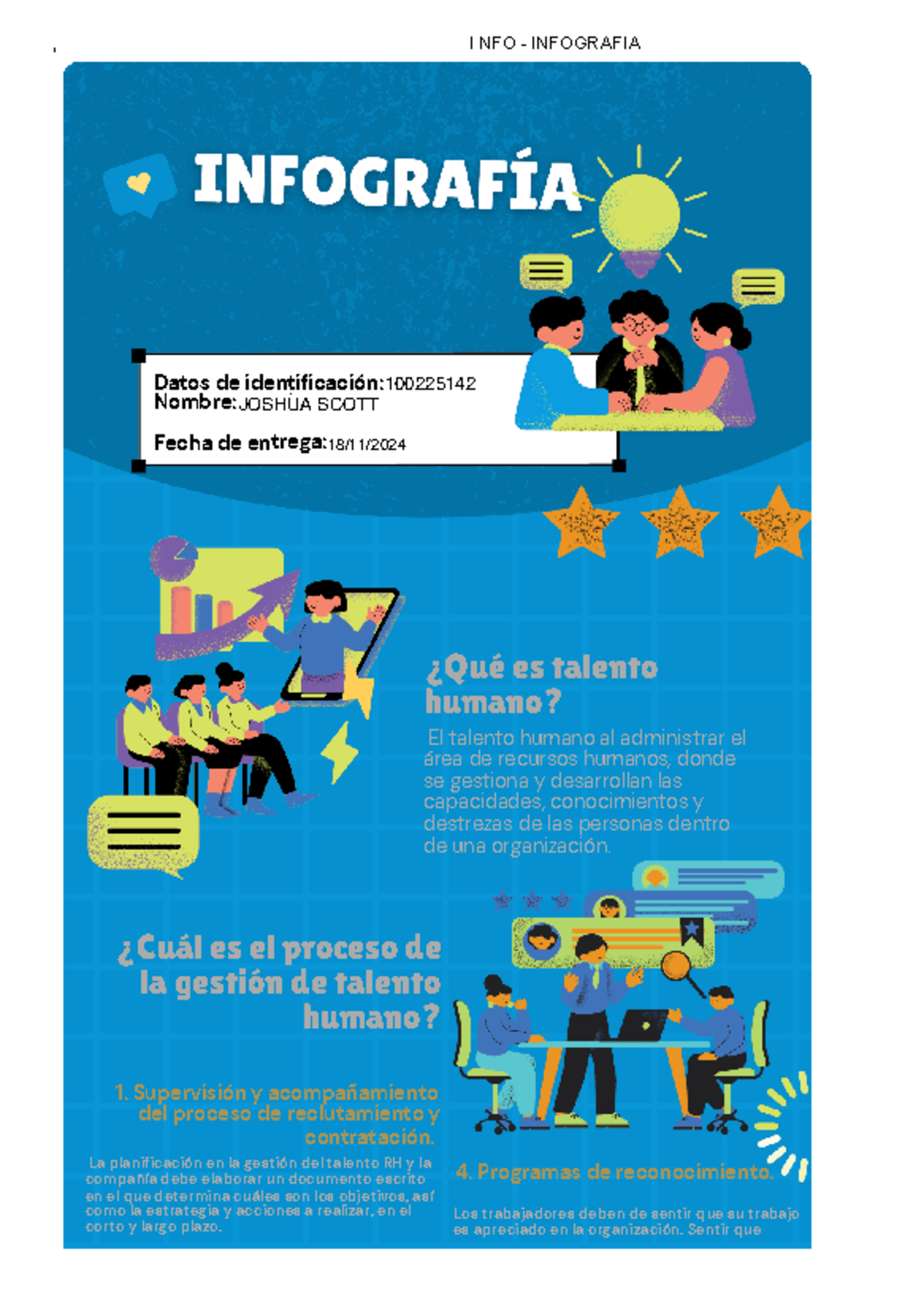 I NFO - Infografia - buena - Datos de identificación: Nombre: Angela ...
