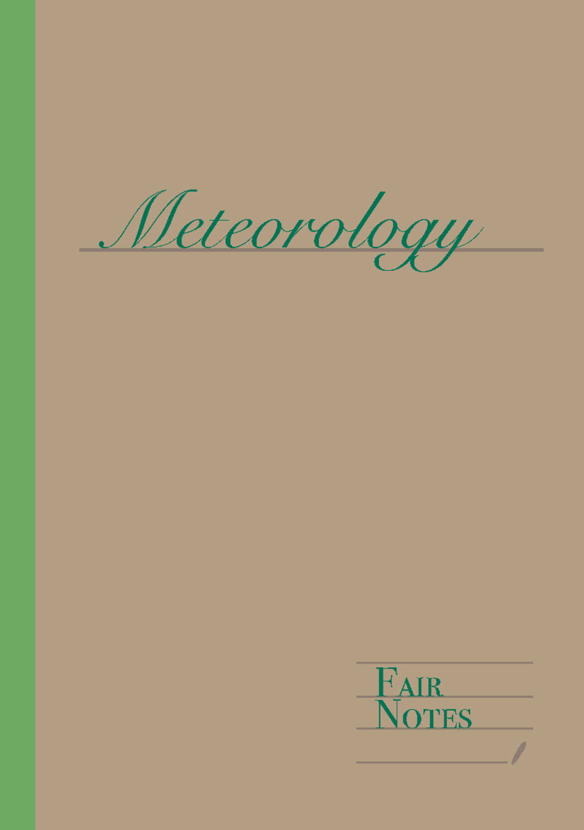 Meteorology handwritten Notes - Advanced practical - Meteorology Fair ...
