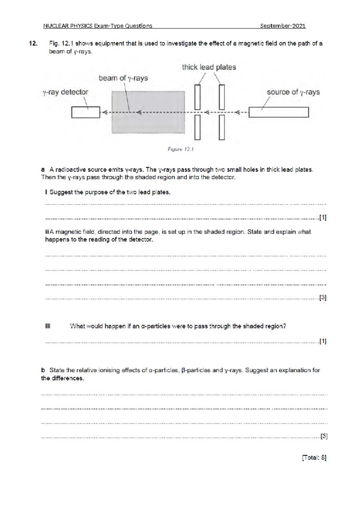 NUCLEAR PHYSICS Exam 1 - Practice Questions and Answers - Studocu