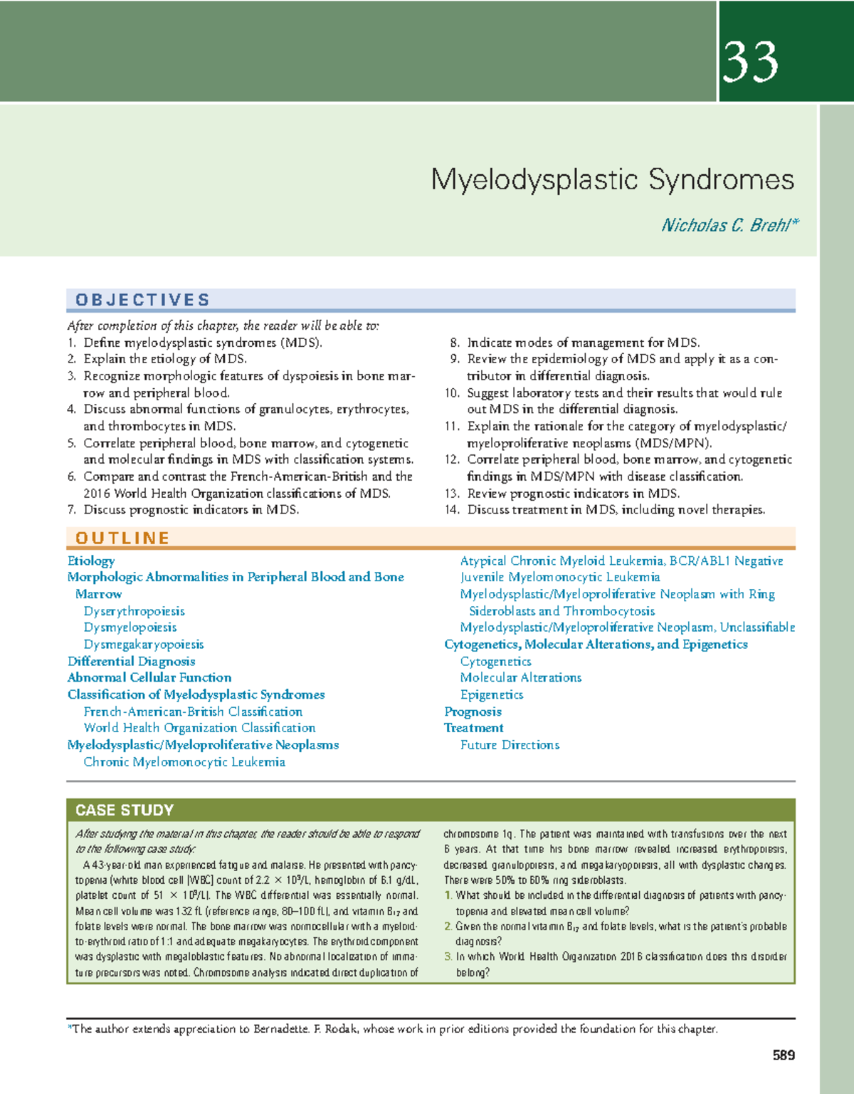 Myelodysplastic Syndromes (MDS): Diagnosis, Classification & Management ...