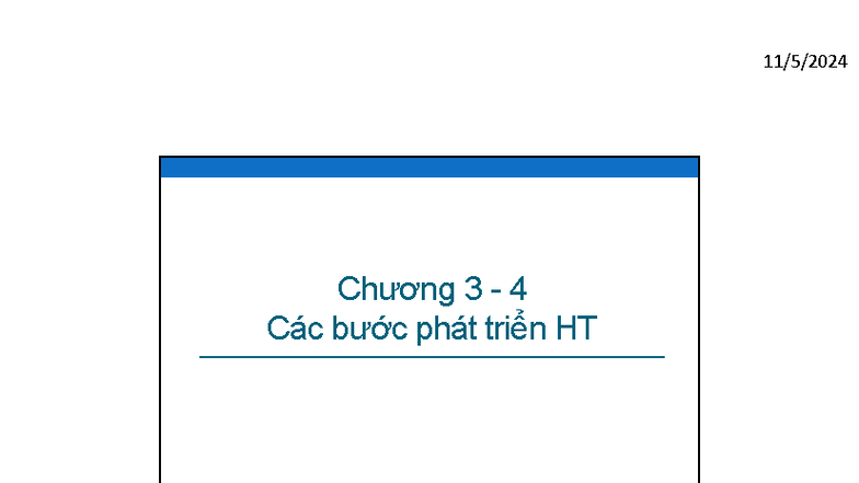 Hệ Thống Thông Tin: Phân Tích và Thiết Kế (C3 C4) - Studocu