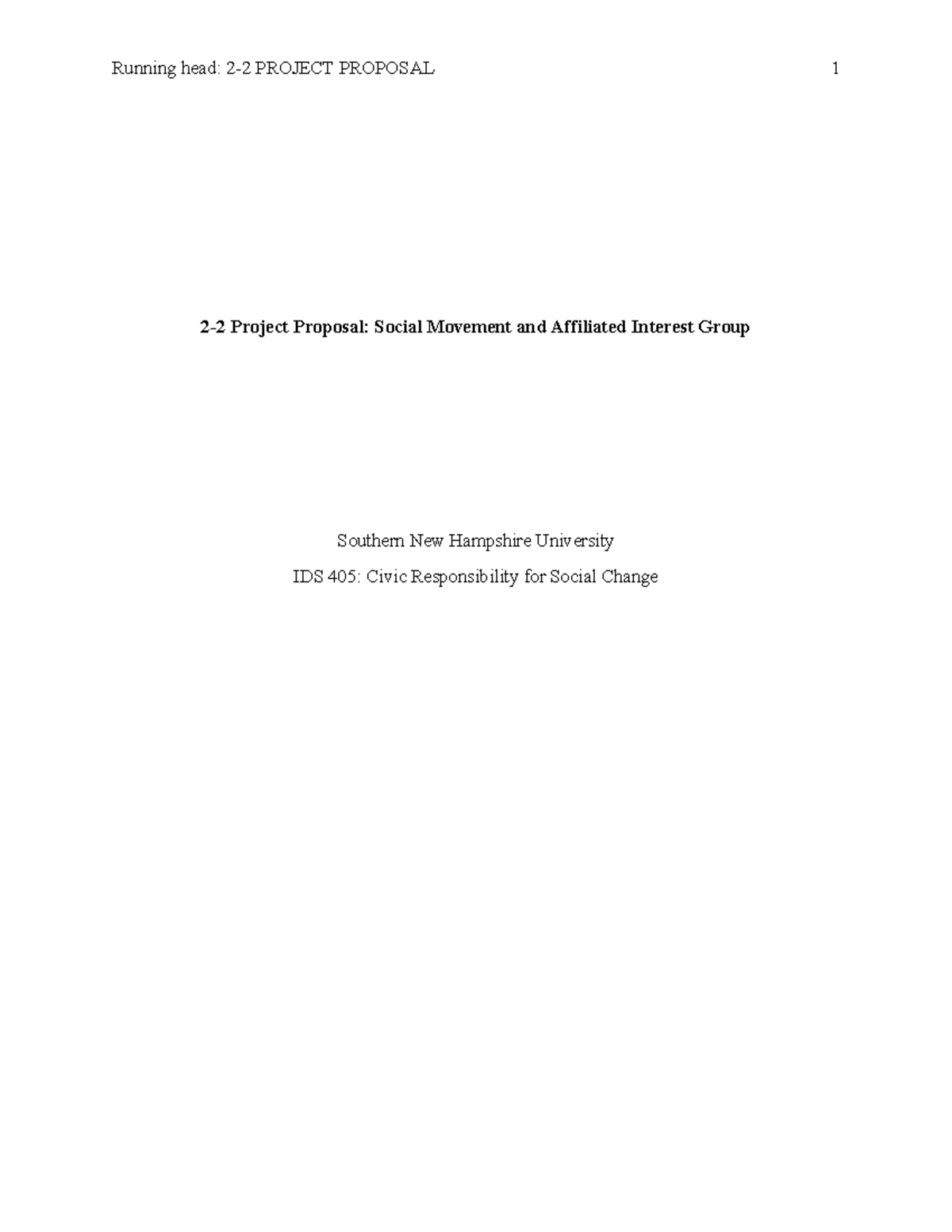 IDS 405: Project Proposal on NAACP & Progressive Era Social Movements ...