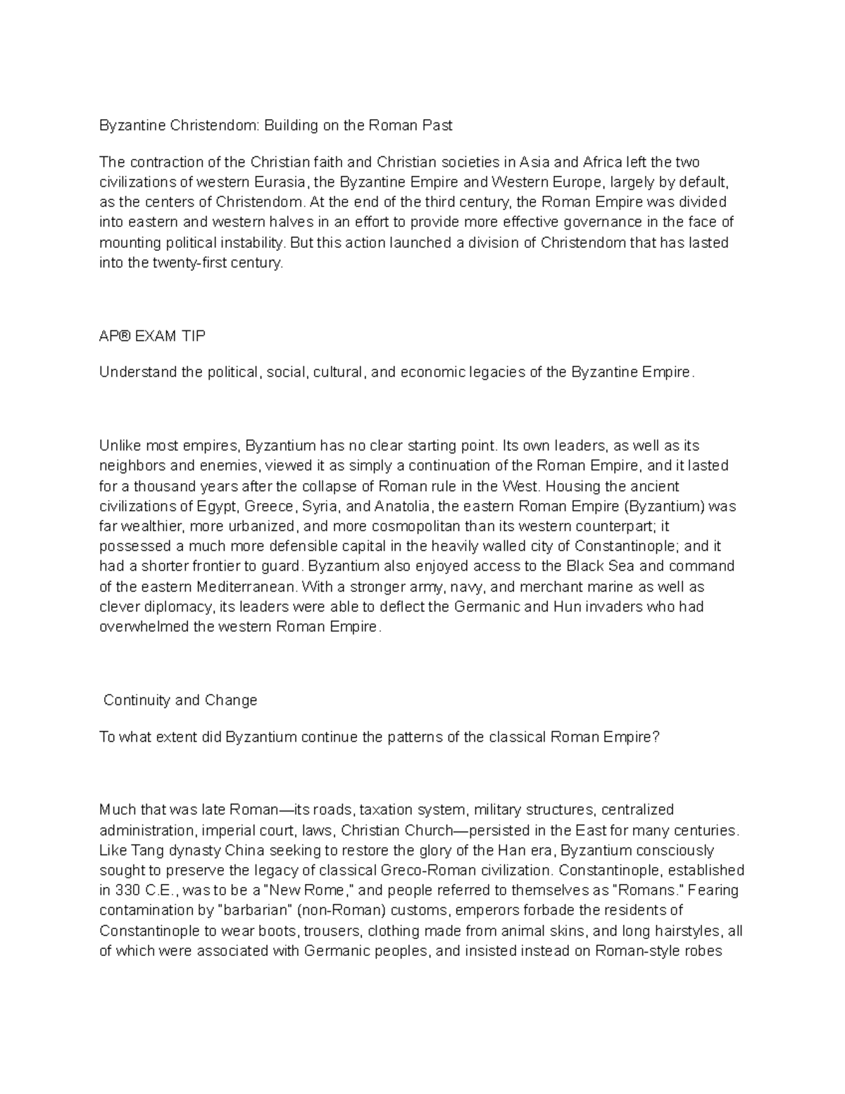 Byzantine Empire Overview: Legacy and Eastern Orthodox Christianity ...