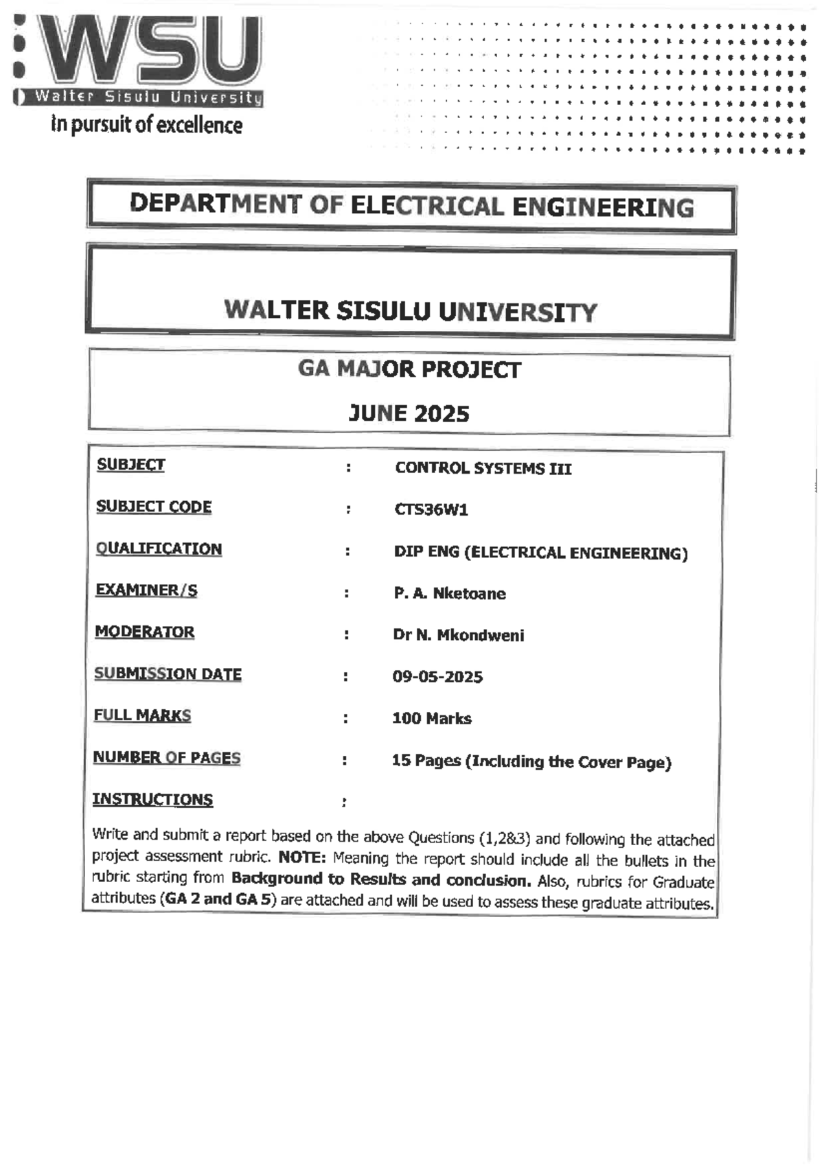 GA Project - Controls System (CTS36W1) - RLC Circuit & PID Controller ...