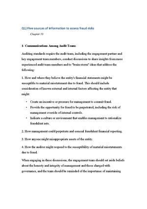 ACC302: TMA Spring 2024-2025 - Principles of Auditing & Assurance ...