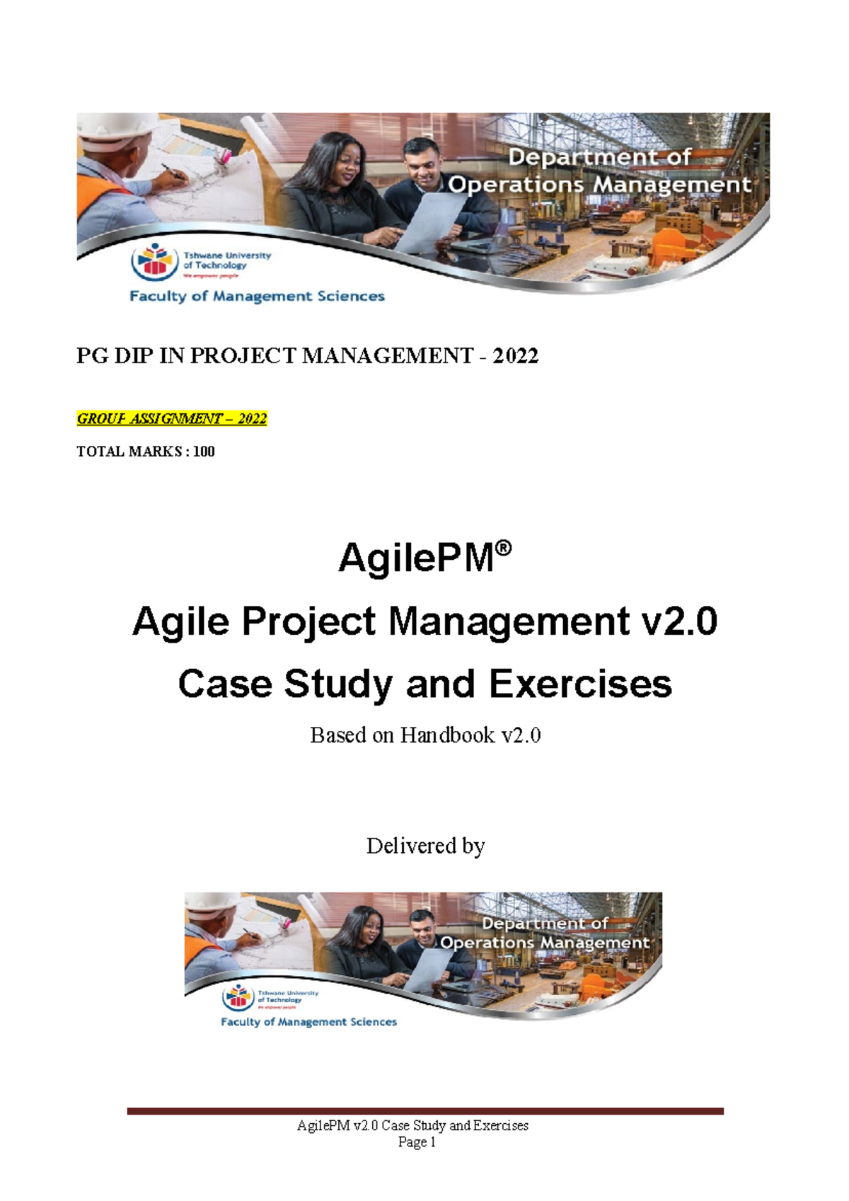 Agile PM Case Study & Exercises - 2022 Final Assignment Answers - Studocu