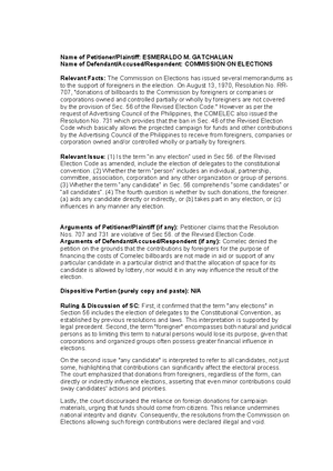 Stat Con Week 4 - Lecture notes for Statutory Construction covering ...