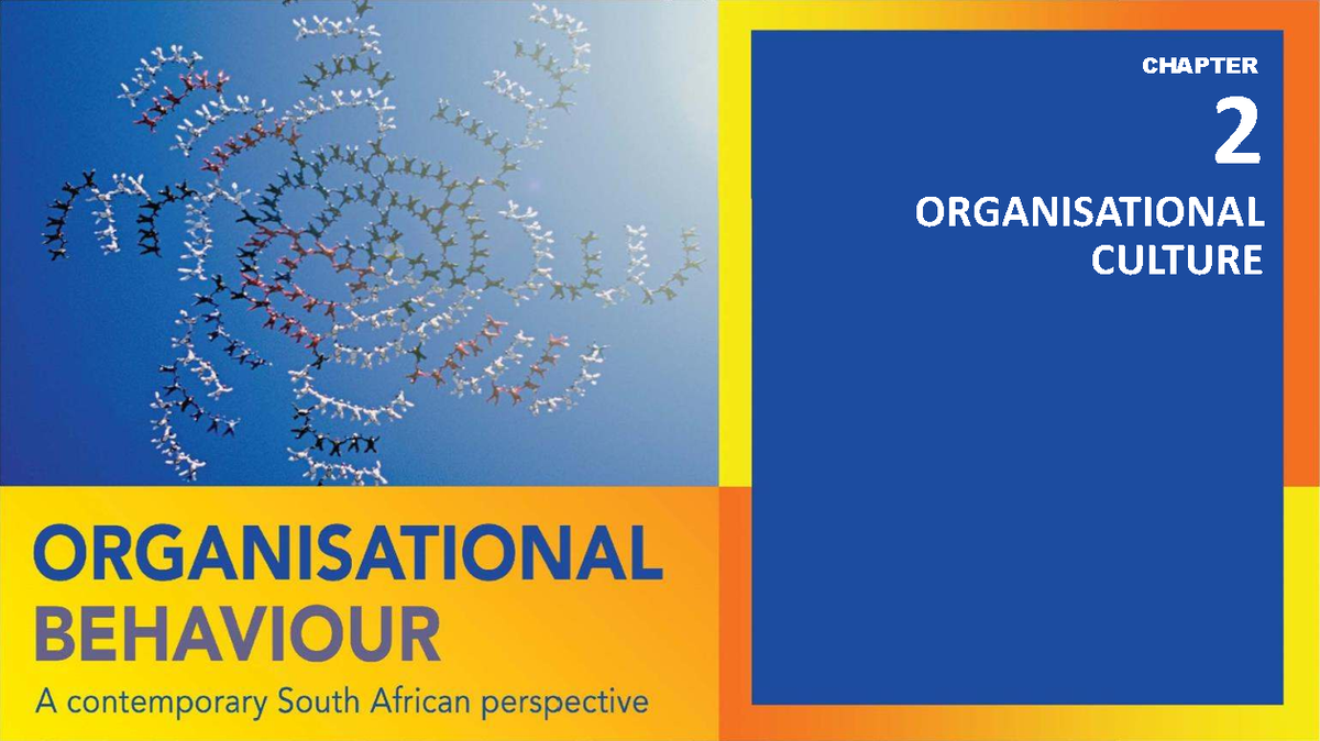 OB 2: Organisational Culture - Key Concepts & Learning Outcomes - Studocu