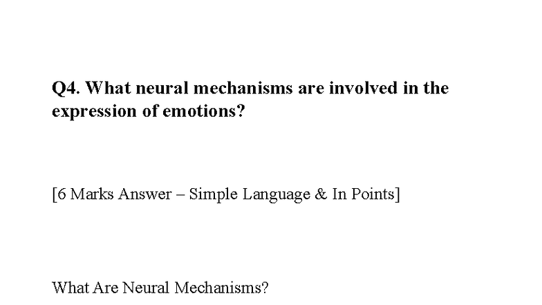 Physio Notes: Neural Mechanisms of Emotions & Sleep's Role in Memory ...