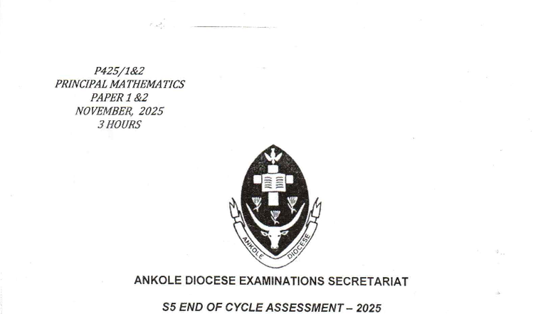 S.5 MATH-1: Principal Mathematics Paper 1 November 2025 Exam Guide ...