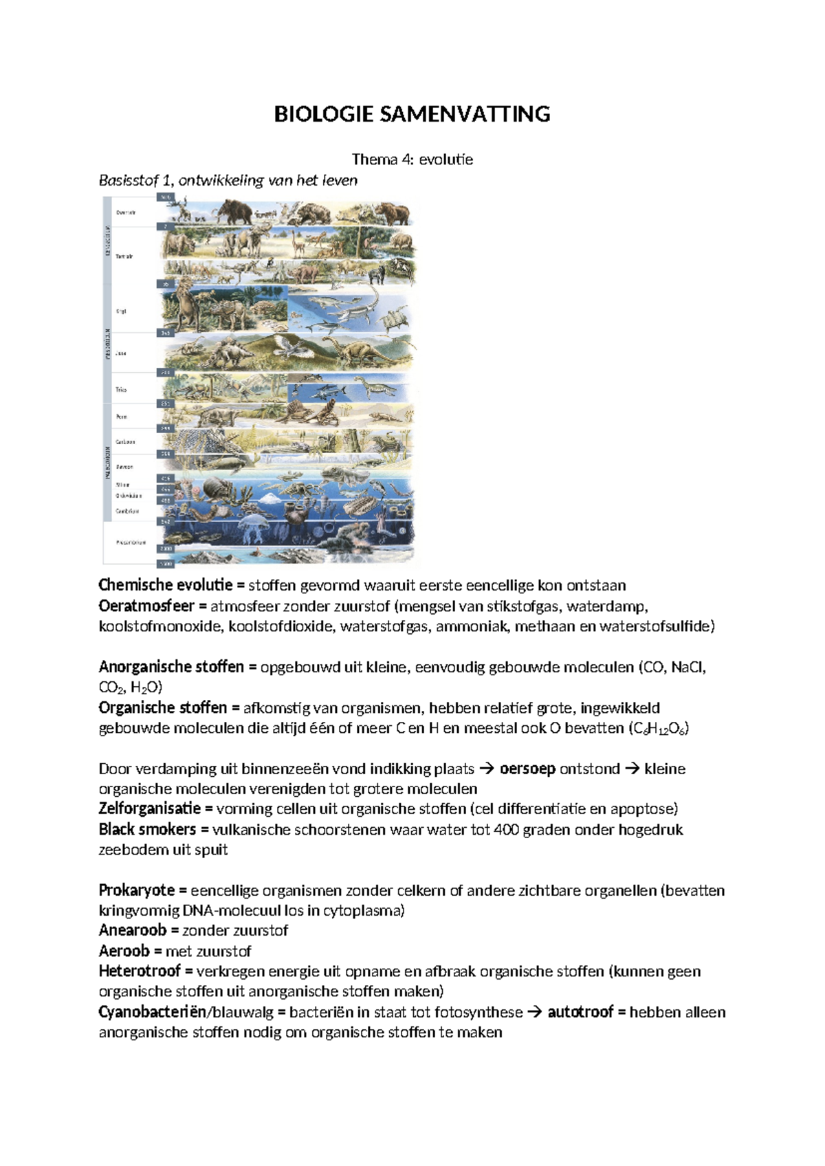 Biologie Samenvatting Thema 4: Evolutie en Organismen (4v) - Studeersnel