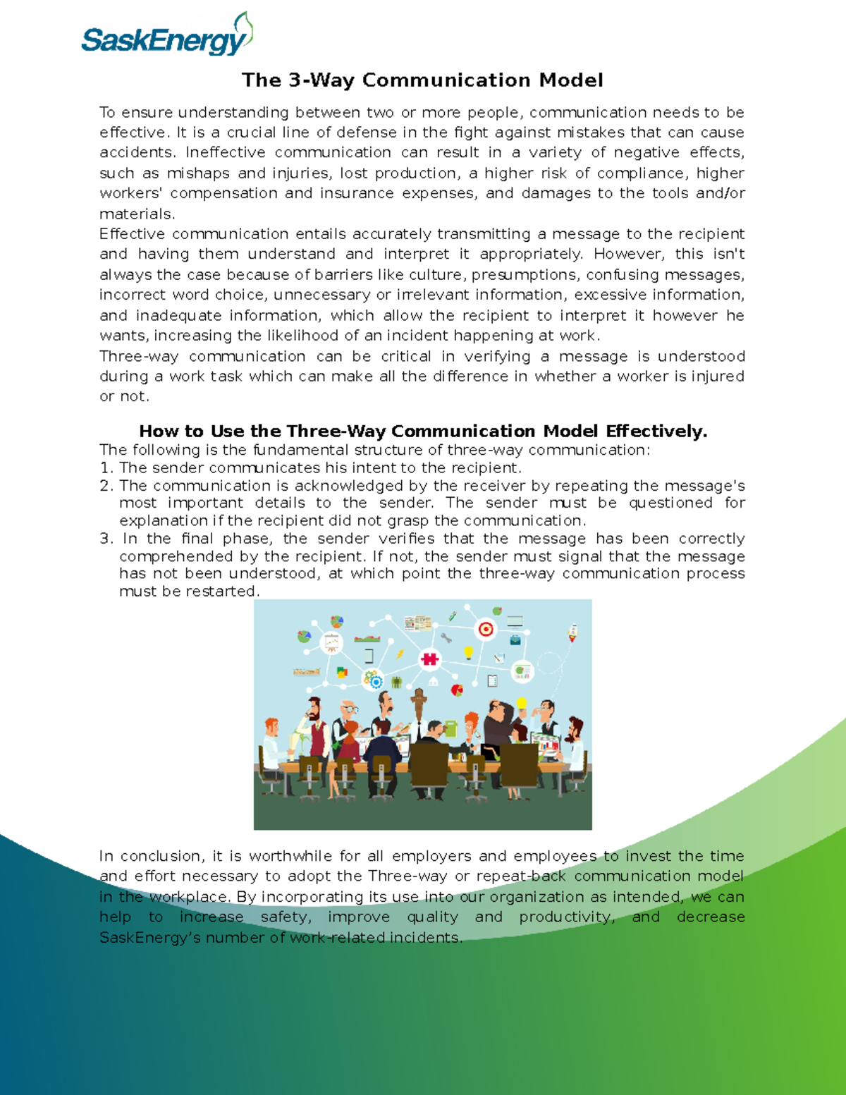 The 3-Way Communication Model: Enhancing Workplace Safety & Clarity ...
