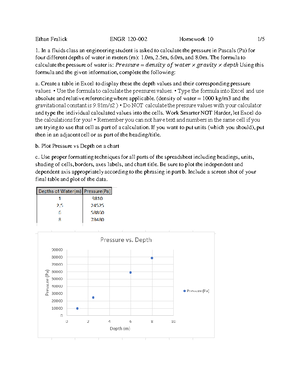 Engineering 120 Homework 2 - Pg. NOTE: Use the non-engineering format discussed in class for ...