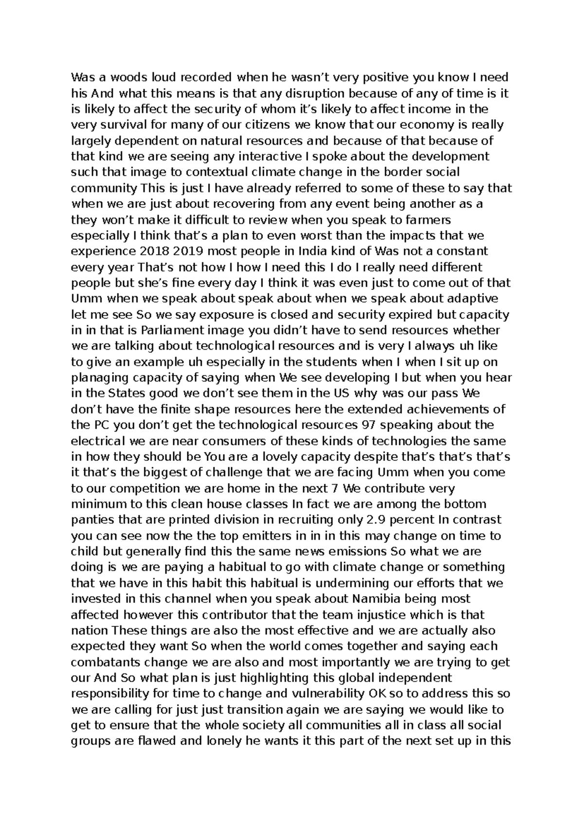 First Session - Climate Change Discussion Notes - Studocu