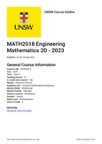 MATH2089 - UNSW Sydney - Numerical Methods and Statistics - Studocu