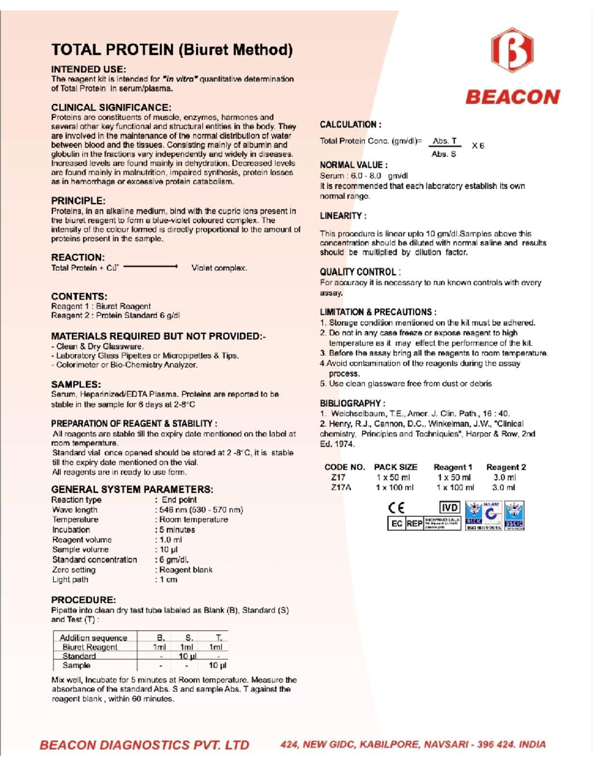 Midterm- Package Insert for Agappe Diagnostics Reagents - Studocu