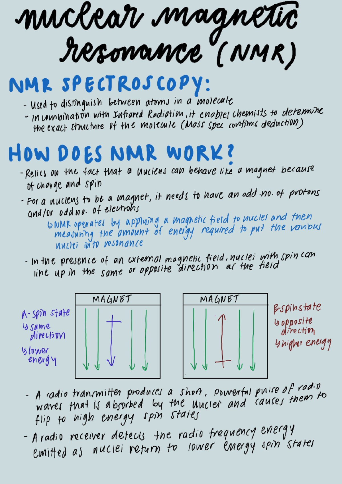 NMR Spectroscopy Summary: Understanding Molecular Structure - Chem Mod 8 - Studocu