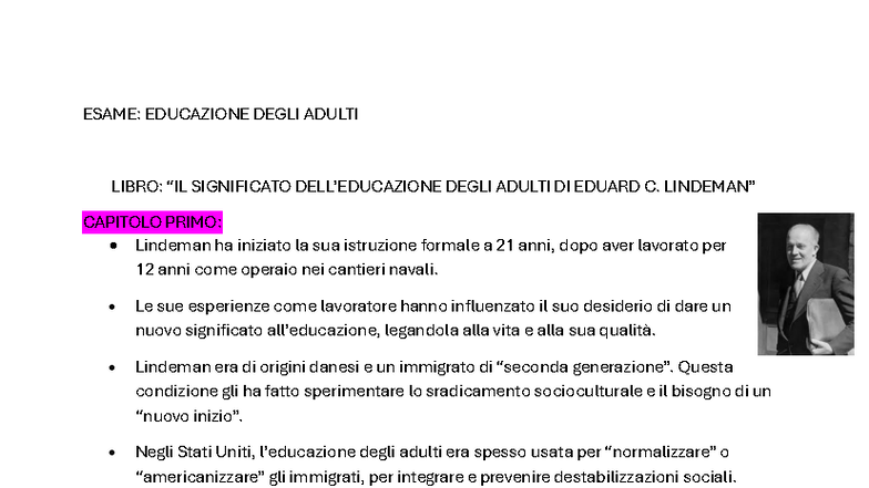 ESAME: EDUCAZIONE DEGLI ADULTI - SIGNIFICATO DEGLI ADULTI DI EDUARD C ...