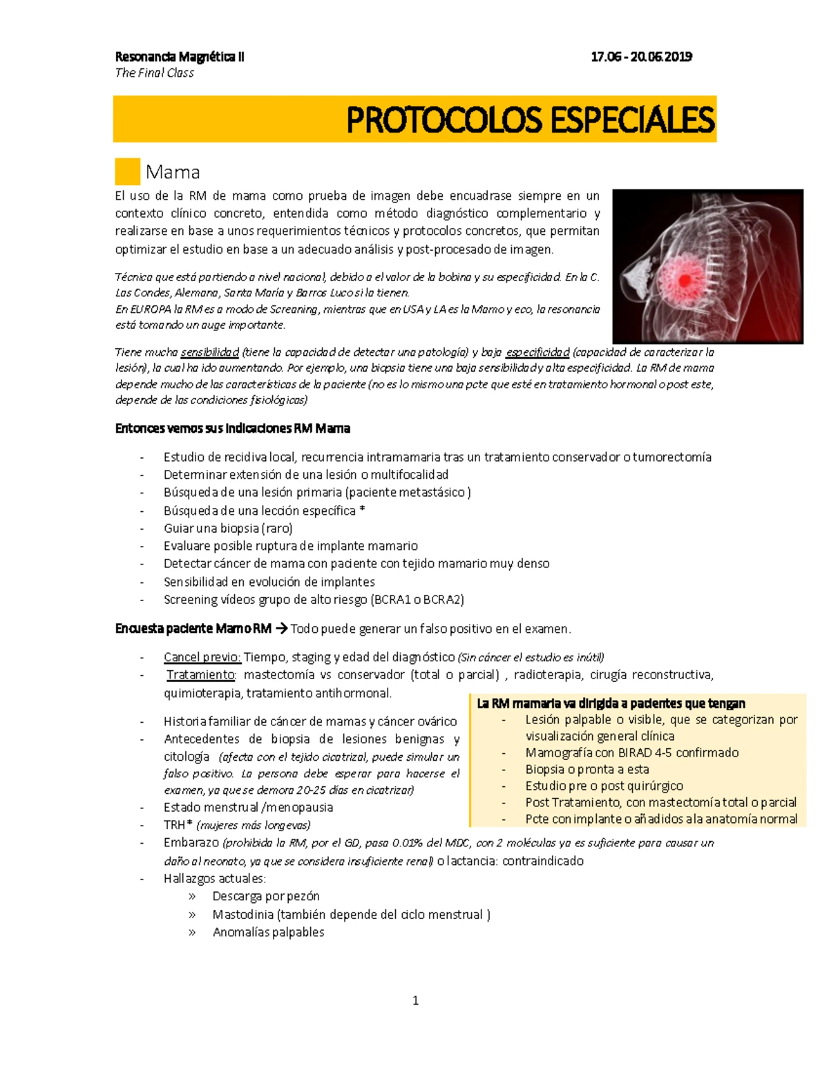 Protocolos de Resonancia Magnética - CUC RM - Studocu