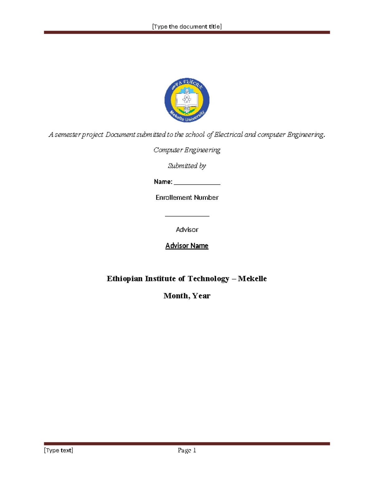 Semester project documentation (new draft) - A semester project ...