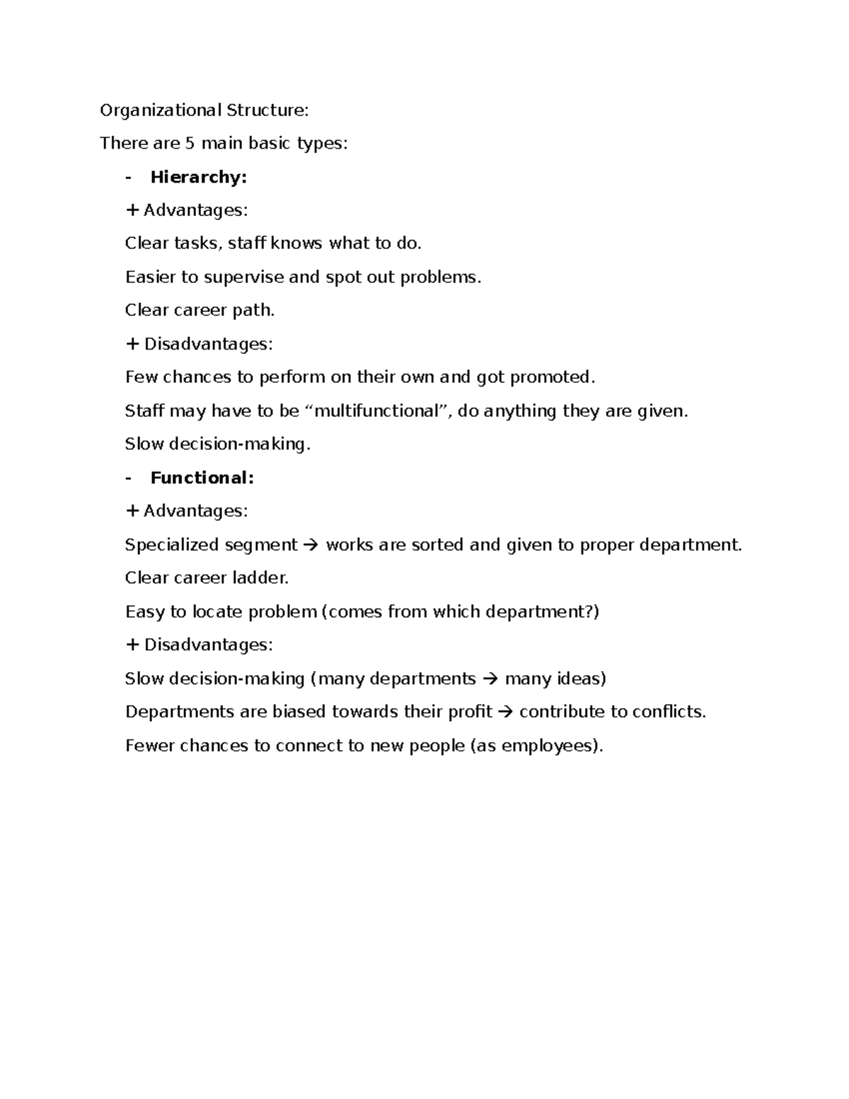 Organizational Structure Types: Hierarchy, Functional, Flat, Matrix ...