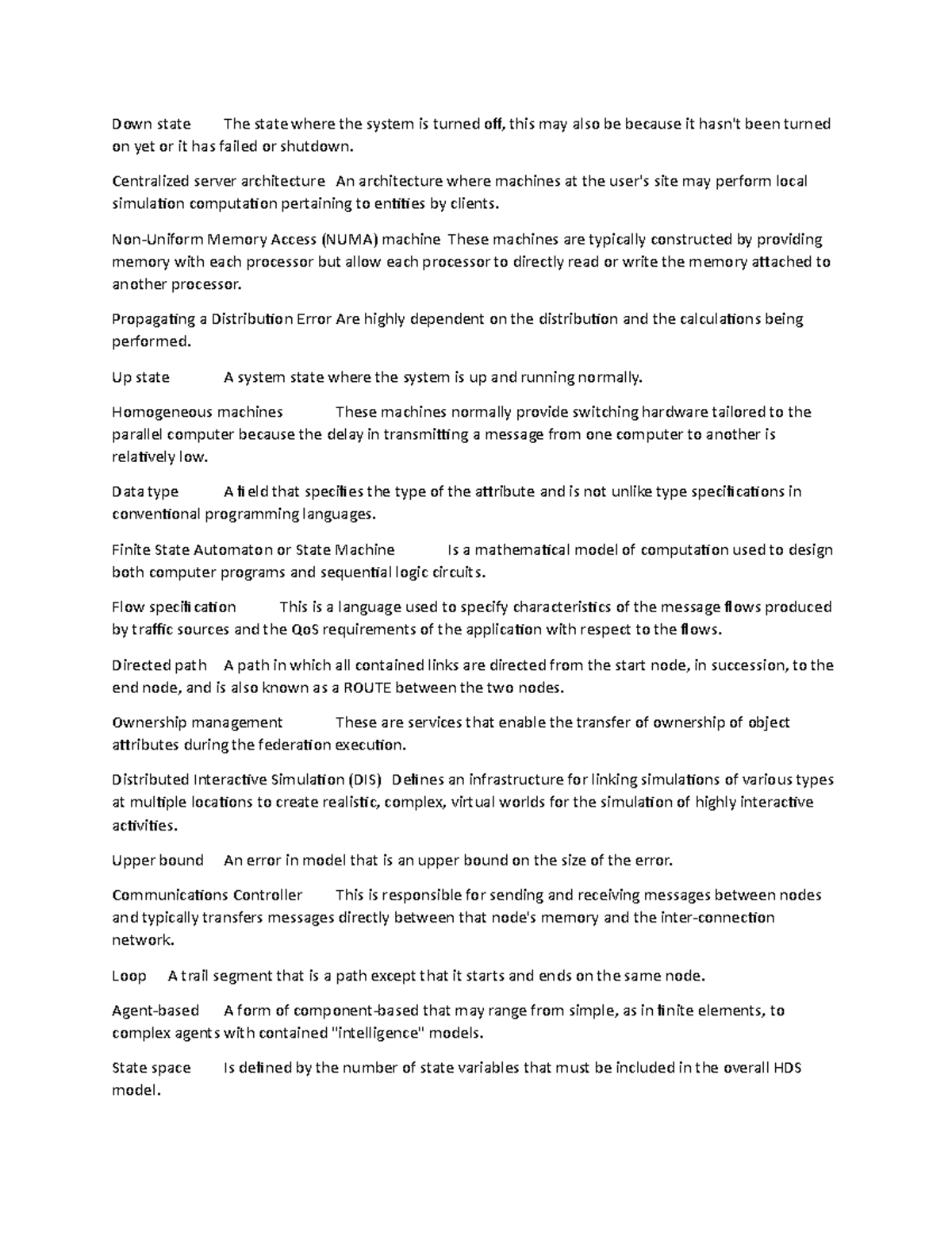 Modeling and Simulation Concepts Overview for CS101 Course - Studocu